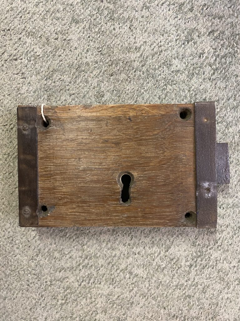 Early 19thC Heavy Duty Iron/Oak Lock – Antiques at Wendover